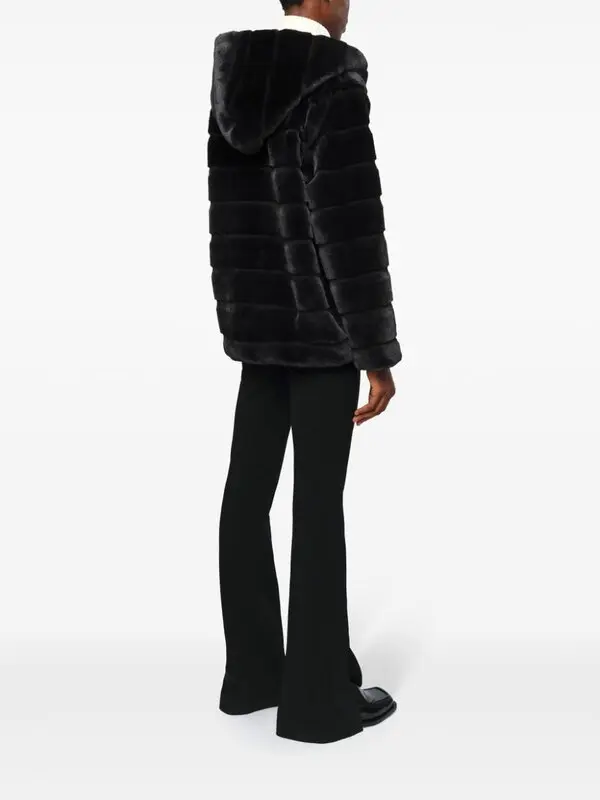 Apparis Faux-fur Coat - Black