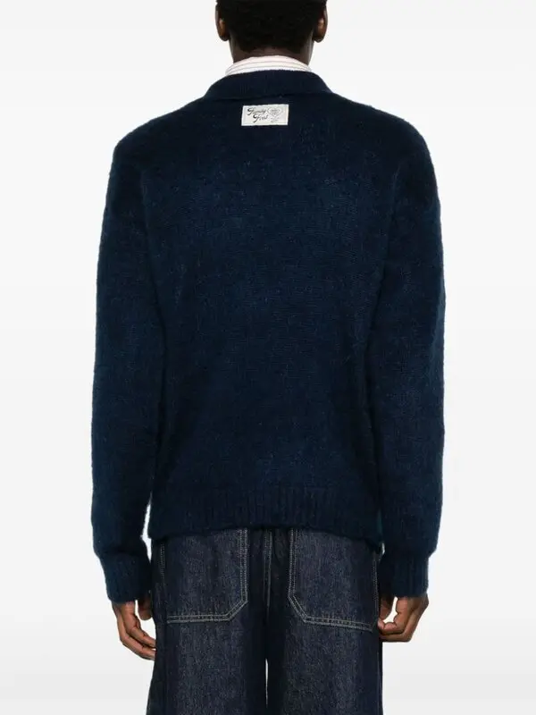 FAMILY FIRST Knitted Polo Sweater