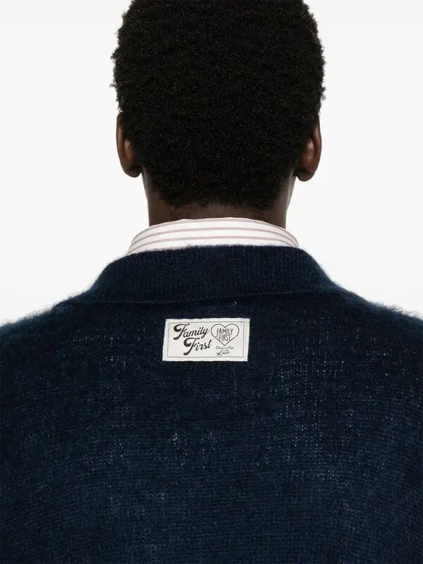 FAMILY FIRST Knitted Polo Sweater
