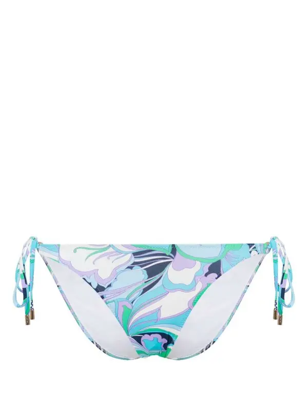 Melissa Odabash Key West Bloom Bikini Bottom - Blue