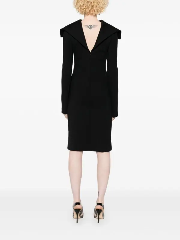 Philosophy Di Lorenzo Serafini Foldover-neckline Midi Dress