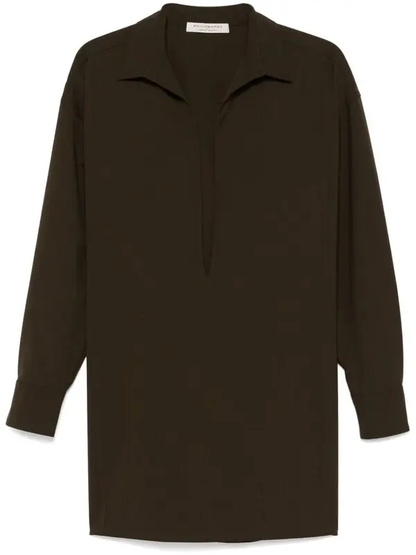 Philosophy Di Lorenzo Serafini Shift Mini Dress - Brown