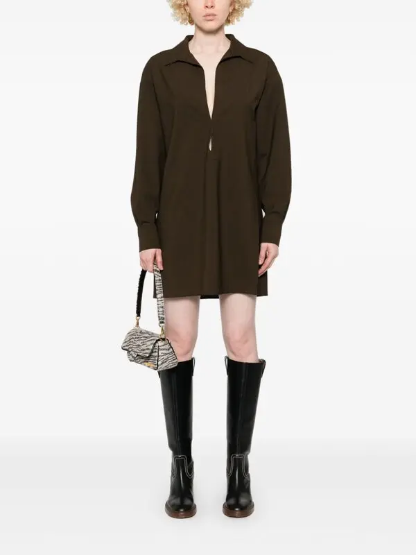 Philosophy Di Lorenzo Serafini Shift Mini Dress - Brown