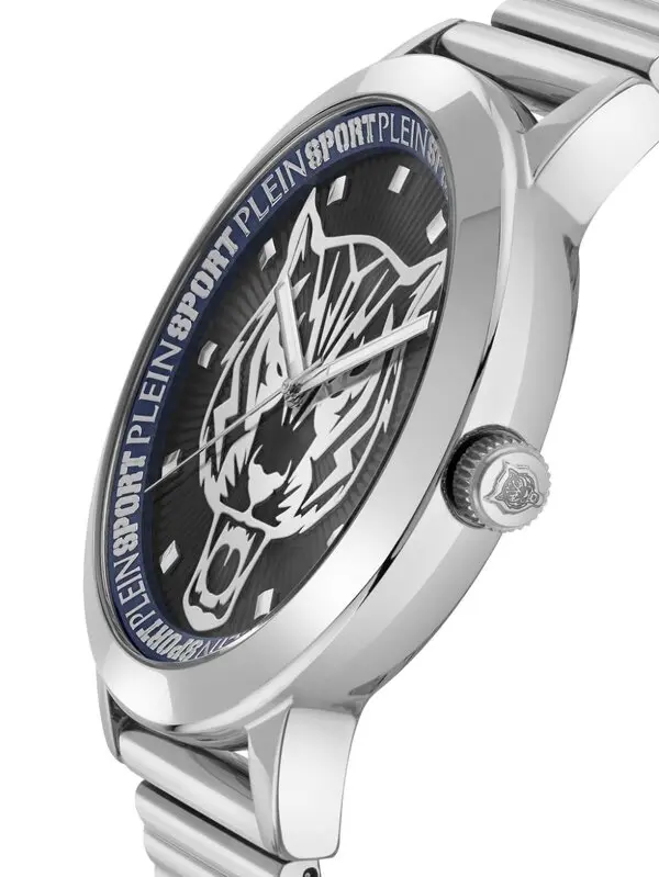 PLEIN SPORT 44mm Iron Tiger Bracelet Watch - Black