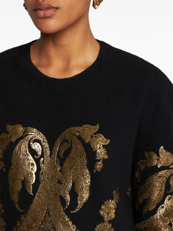 Etro Metallic-print Jumper