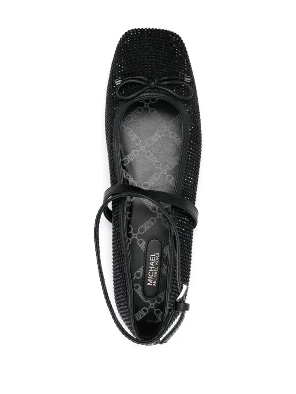 Michael Kors Rhinestone-embellished Ballerina Flats