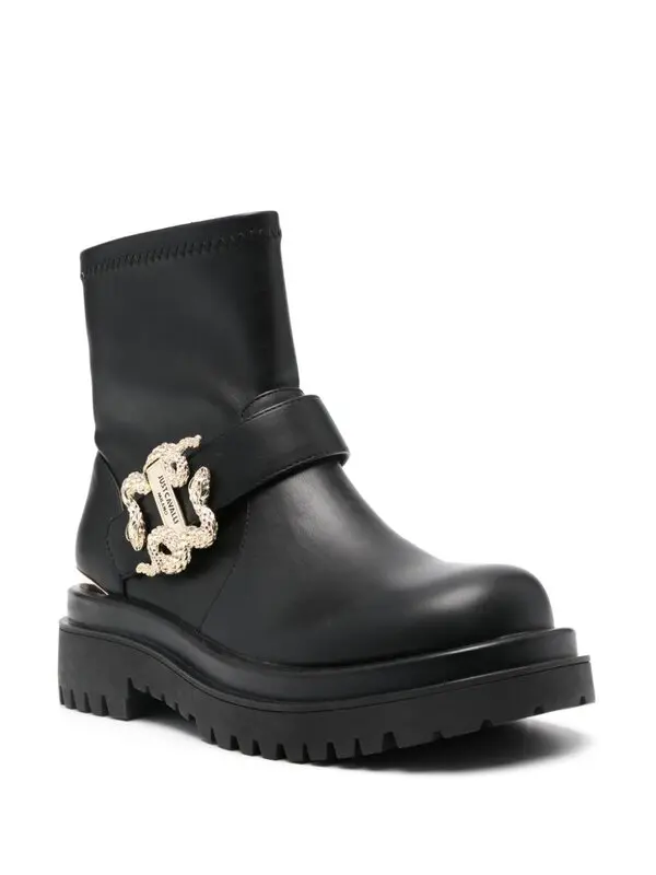 Just Cavalli Logo-plaque Ankle Boots