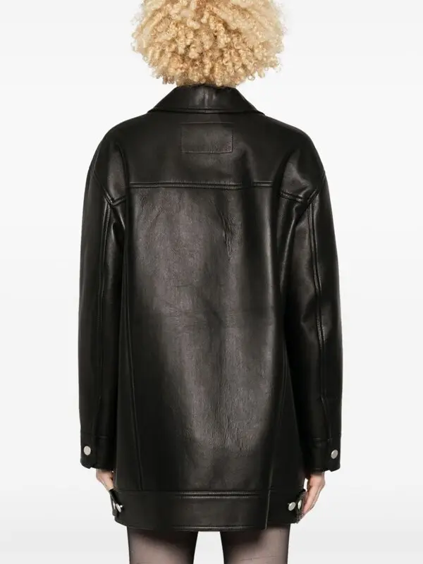 Max Mara Girino Leather Coat