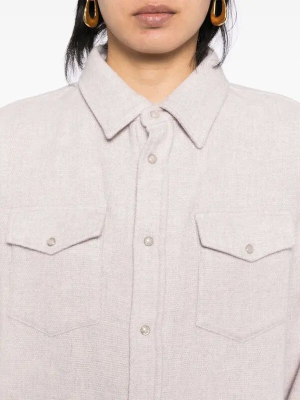 GOD'S TRUE CASHMERE Melange Shirt - Pink