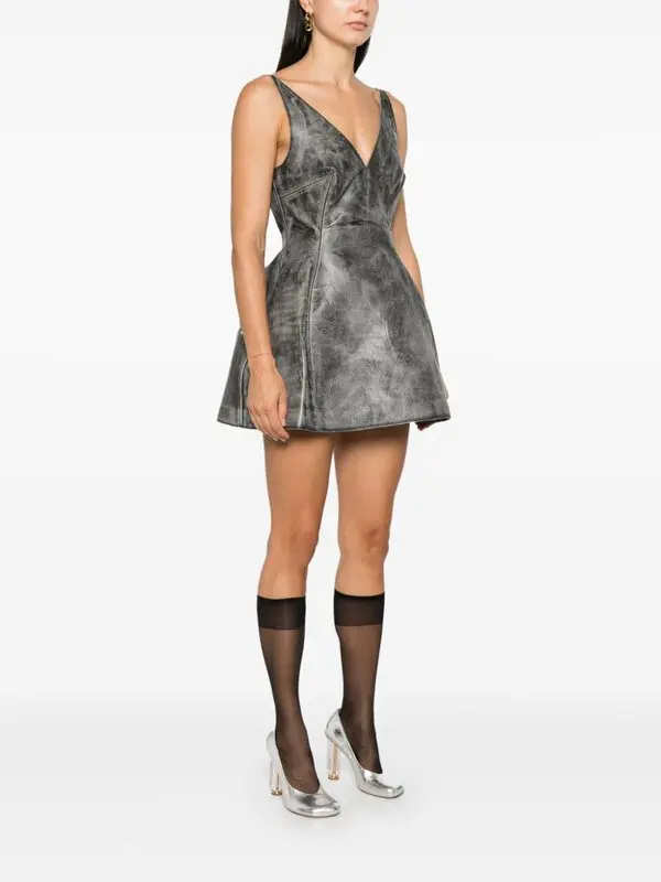Marni Flared Mini Dress - Grey