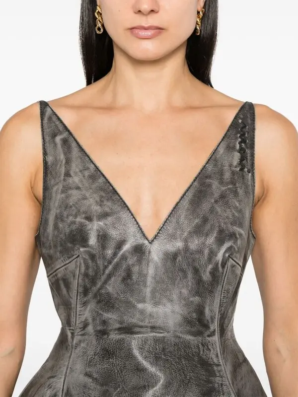 Marni Flared Mini Dress - Grey