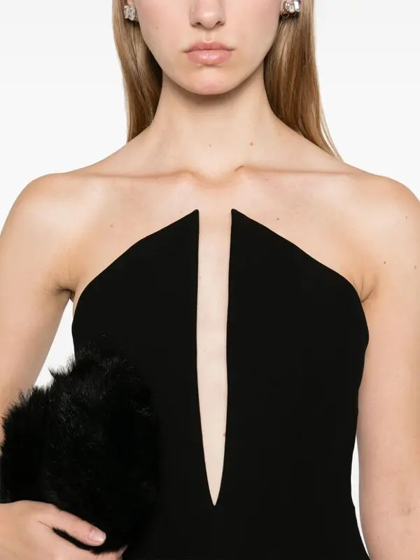 spiked black dress Widow Steel Echoes Chain Dress