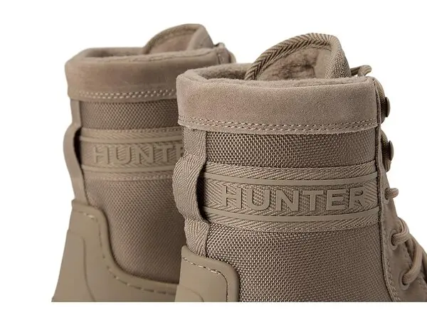 Hunter London Waterproof Lace-up Boots - Brown