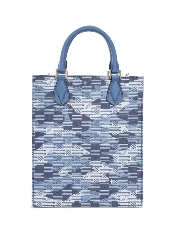 Moreau Monogram-print Tote - Blue