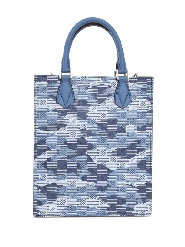 Moreau Monogram-print Tote - Blue