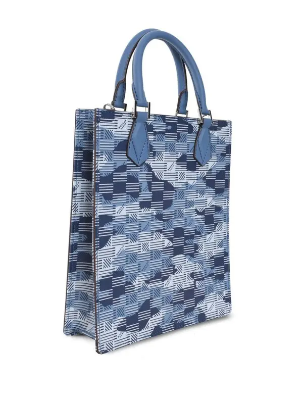 Moreau Monogram-print Tote - Blue
