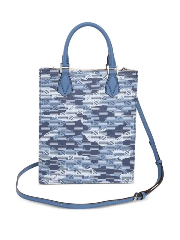 Moreau Monogram-print Tote - Blue