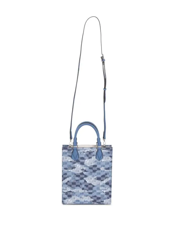 Moreau Monogram-print Tote - Blue