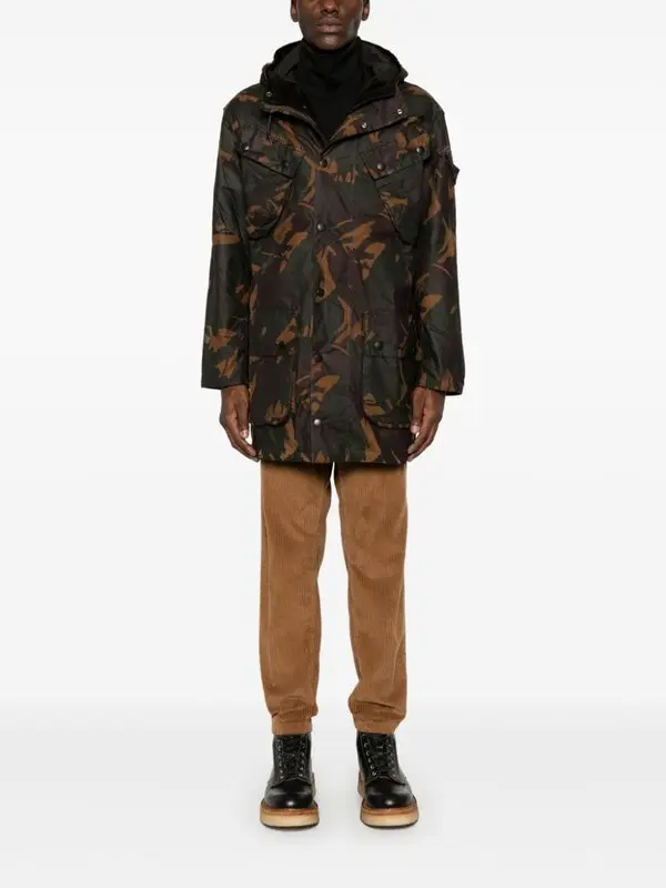 Barbour Wax Camo Parka