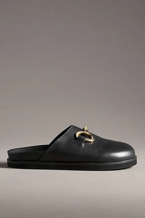PILCRO Horsebit Buckle Clogs