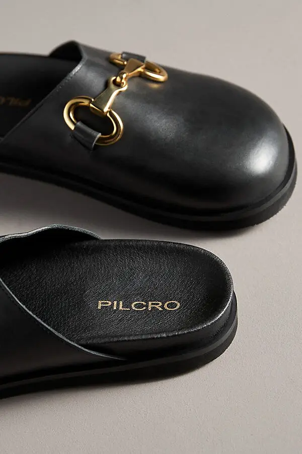 PILCRO Horsebit Buckle Clogs