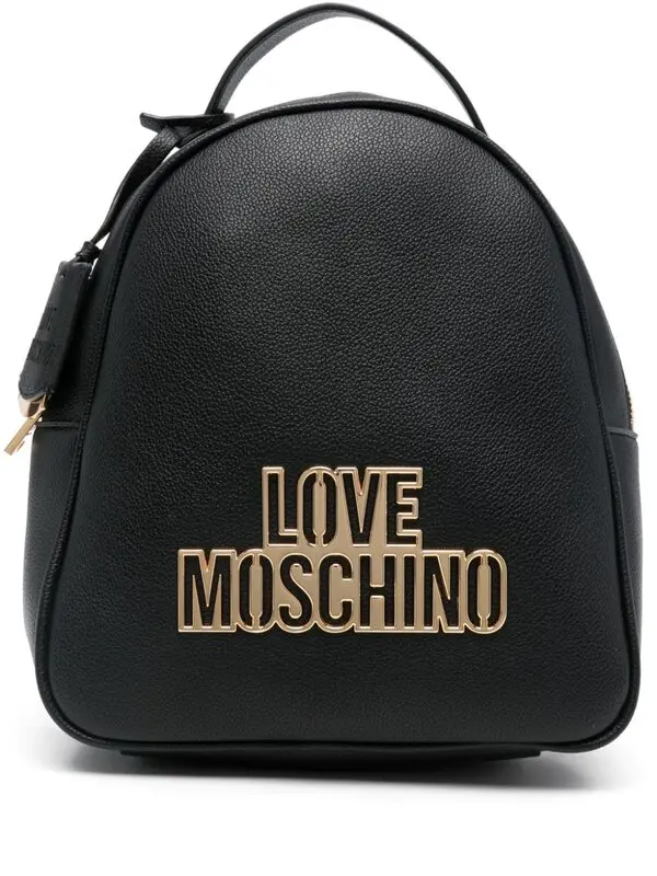 Moschino Logo Plaque Backpack