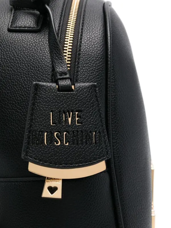 Moschino Logo Plaque Backpack