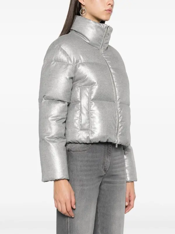 Peserico Lamé-effect Puffer Jacket