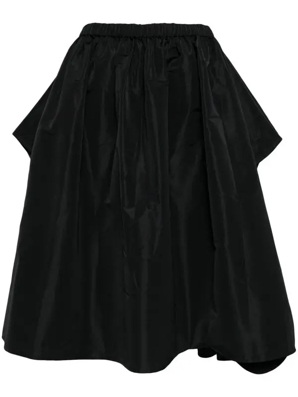 Biyan Taffeta Cape Dress