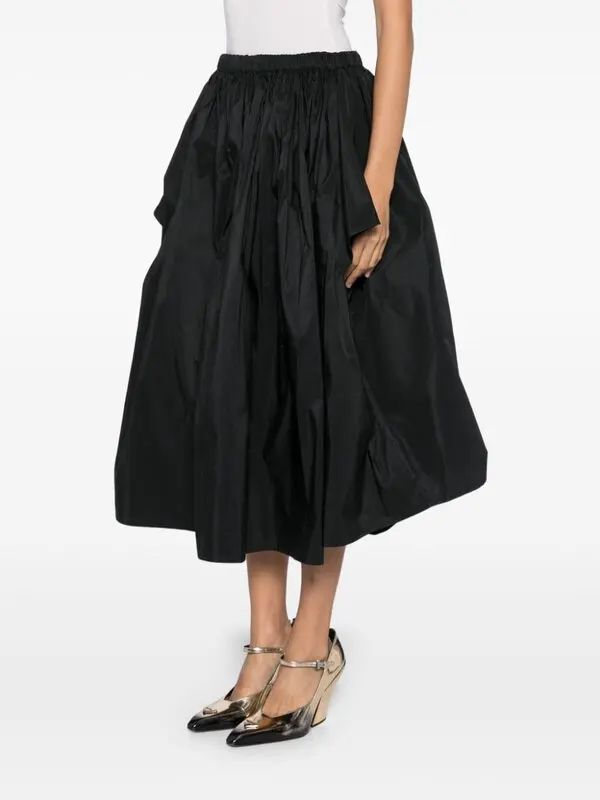 Biyan Taffeta Cape Dress