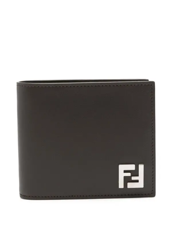 Fendi Ff-plaque Wallet - Brown