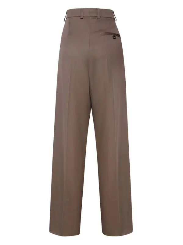 Stella McCartney Wool Tailored Trousers - Brown