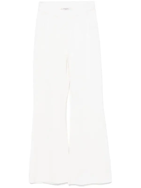 CHARLOTT Flared Trousers - White