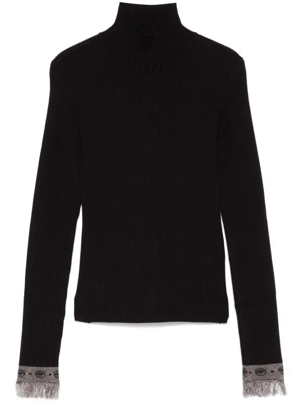 CHIARA FERRAGNI Eyelike Intarsia Sweater