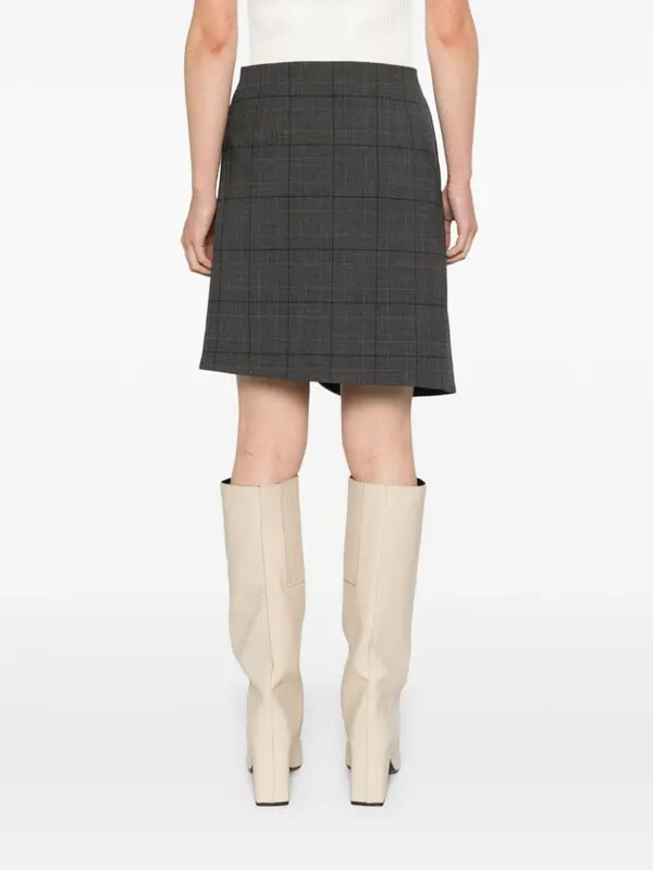 Coperni Wrap Mini Skirt - Grey