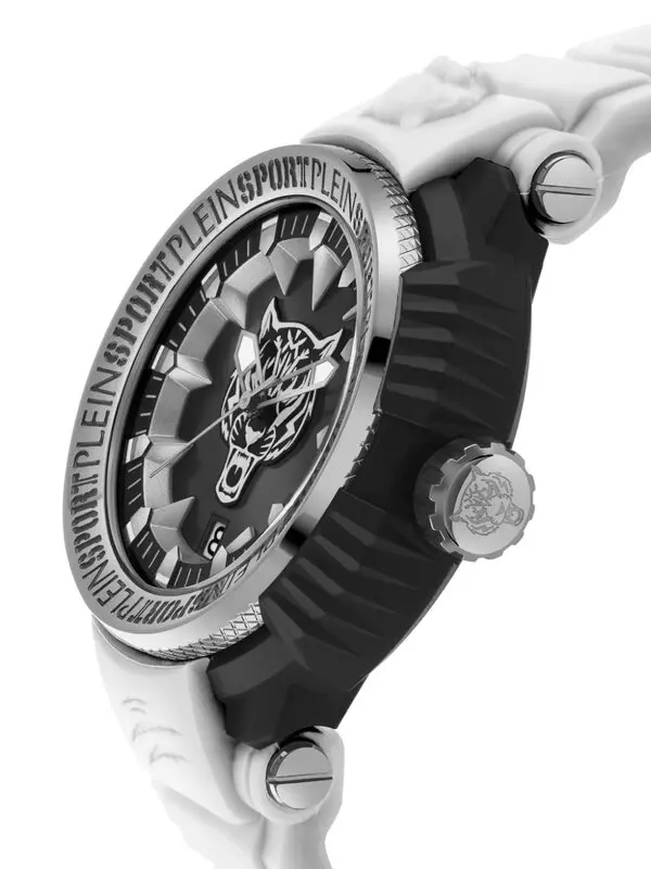 PLEIN SPORT 45mm Tiger Power Strap Watch - Black