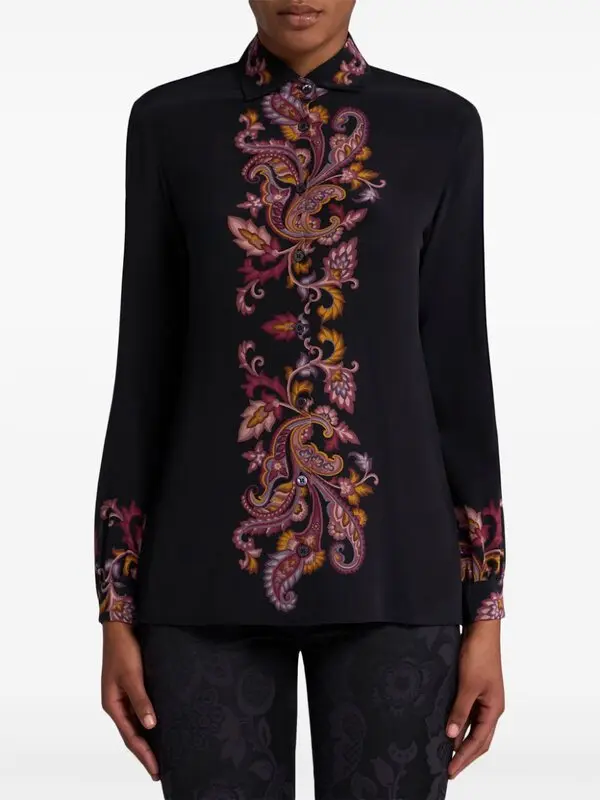 Etro Printed Silk Shirt