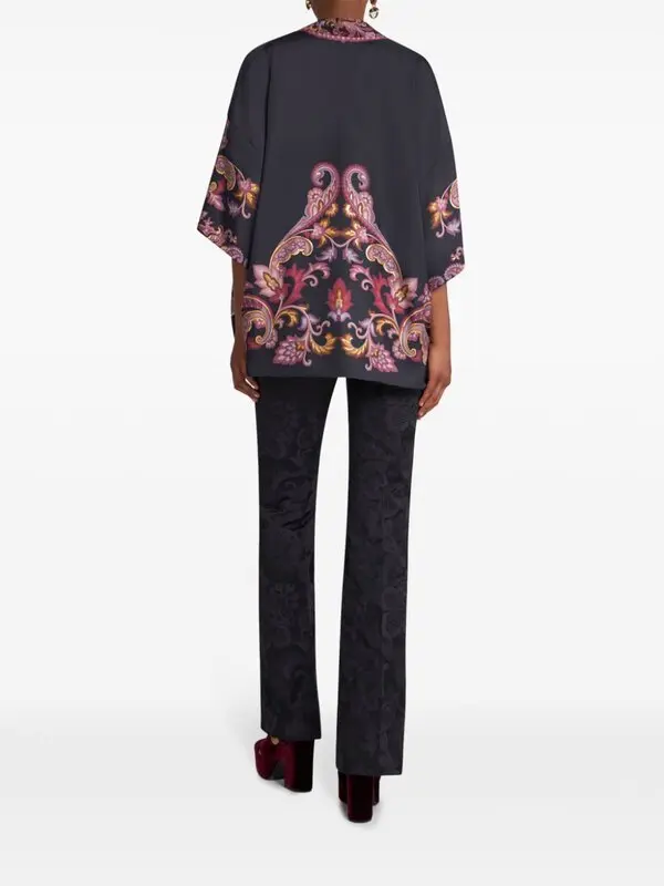 Etro Printed Silk Shirt