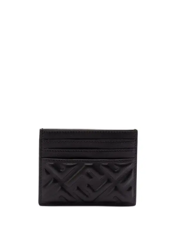 Fendi Logo-embossed Cardholder - Black