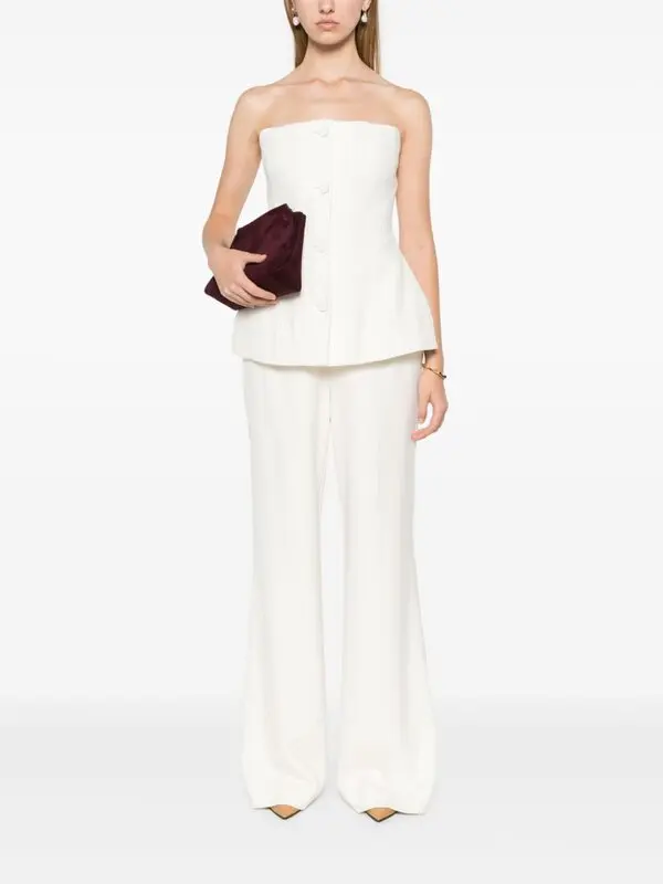 Roland Mouret Strapless Jumpsuit