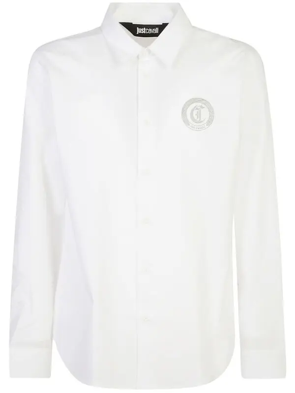 Just Cavalli Logo-print Cotton Shirt