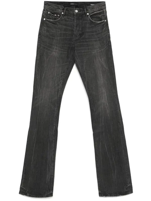 PURPLE BRAND P072 Raw Super Stack Flare Jeans