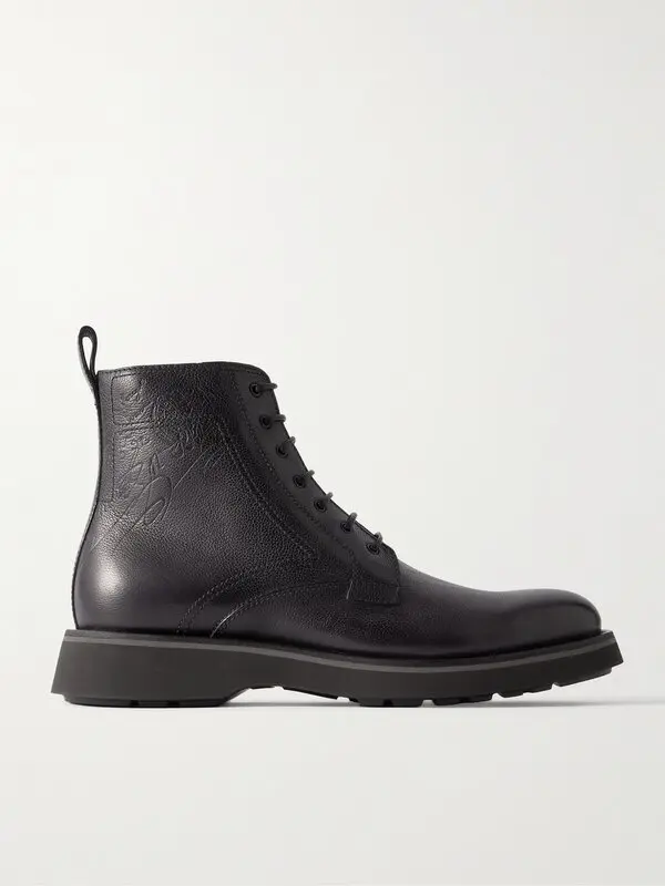 Berluti Alessio Scritto Venezia Full-grain Leather Boots