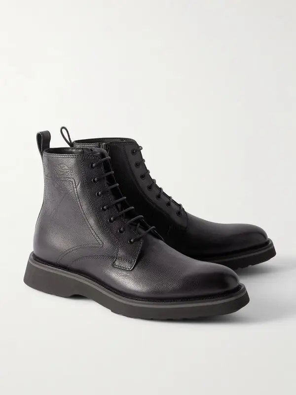 Berluti Alessio Scritto Venezia Full-grain Leather Boots