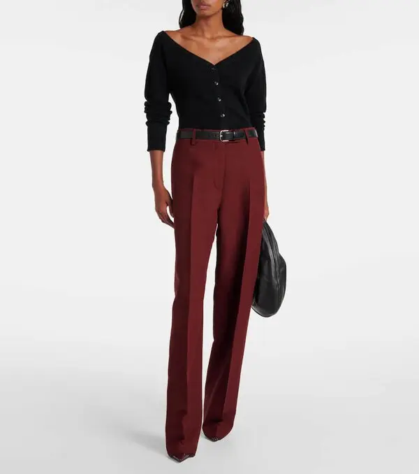 LISA YANG Beata Off-shoulder Cashmere Cardigan - Black