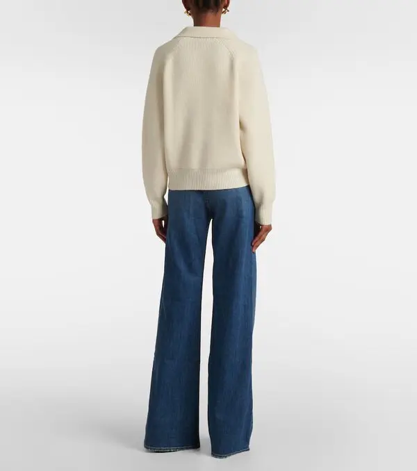 NILI LOTAN Selena Wool Polo Sweater