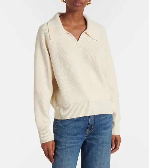 NILI LOTAN Selena Wool Polo Sweater