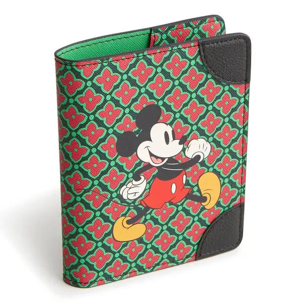 VERA BRADLEY Disney Passport Cover In Silly Mickey Mouse - Pink/green