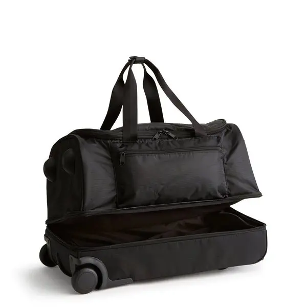 VERA BRADLEY Adair Rolling Duffel Bag - Black