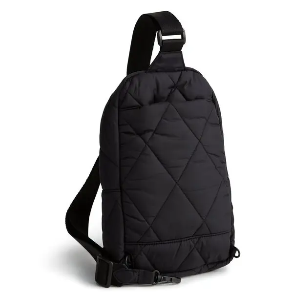 VERA BRADLEY Quilted Sling Backpack - Black